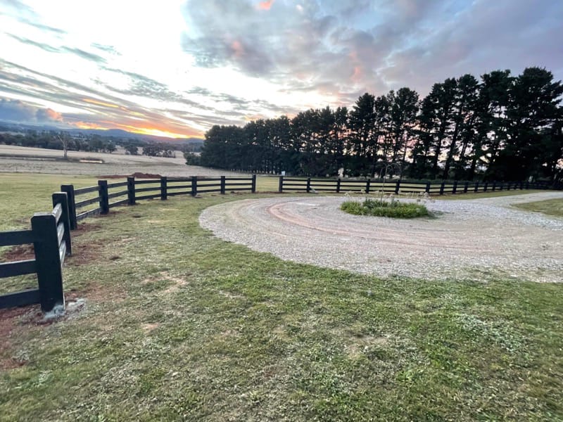 Saltram Rural Spring Hill Driveway Post And Rail Fence 2 - Saltram Rural